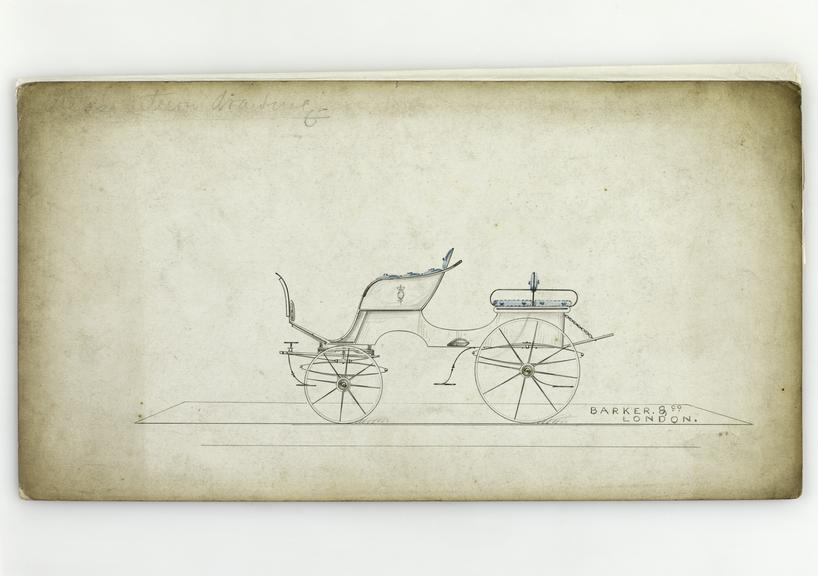 Design for a Driving Phaeton carriage | Science Museum Group Collection