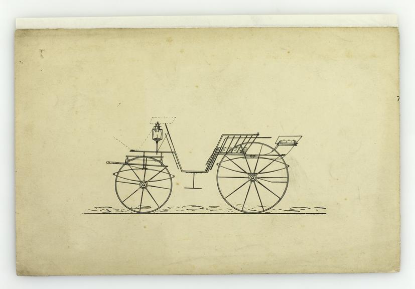 Design for a Sociable Phaeton carriage | Science Museum Group Collection