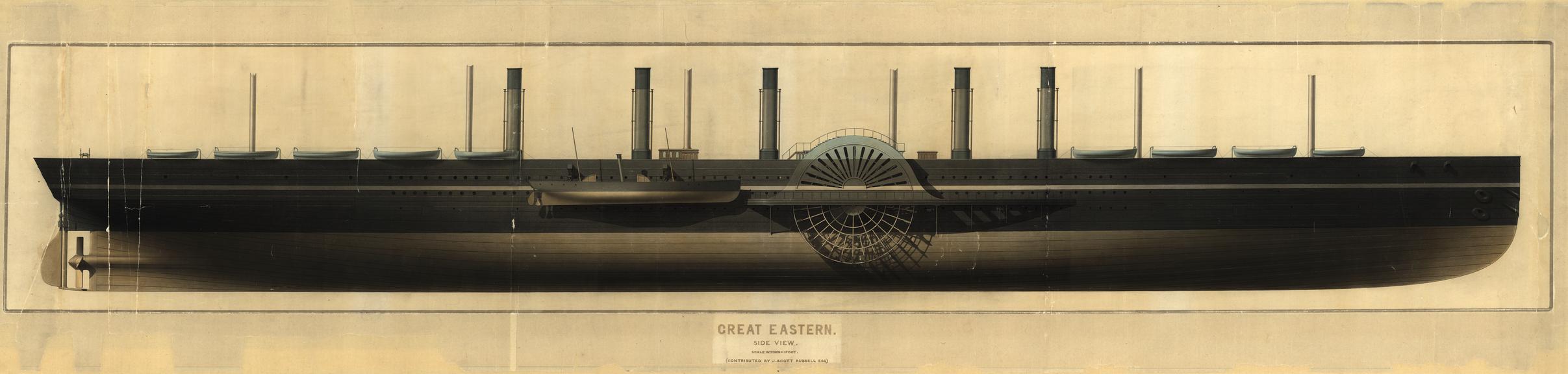 Drawings of the 'Great Eastern' steam ship | Science Museum Group ...