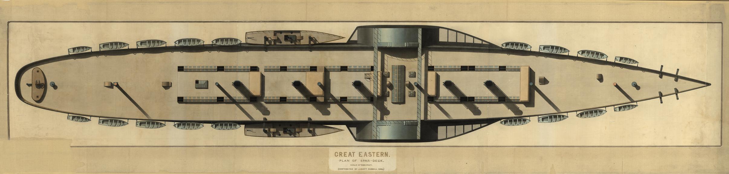 Drawings of the 'Great Eastern' steam ship | Science Museum Group ...