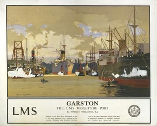Poster, Garston - the LMS Merseyside Port | Science Museum Group Collection