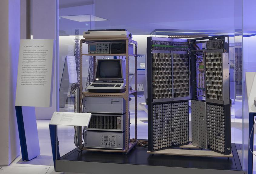 Electronic storm surge modelling machine made by Shizuo Ishiguro ...