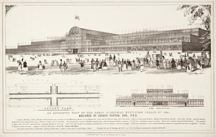An Authentic View of the The Great Industrial Exhibition Palace of 1851 ...