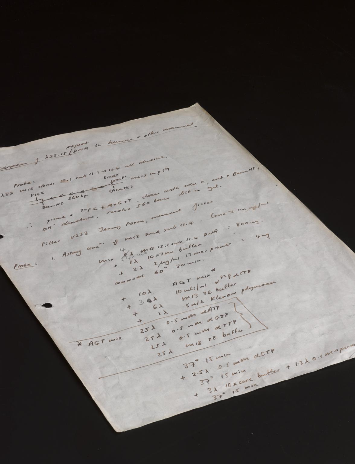 First genetic fingerprint, 1984. | Science Museum Group Collection