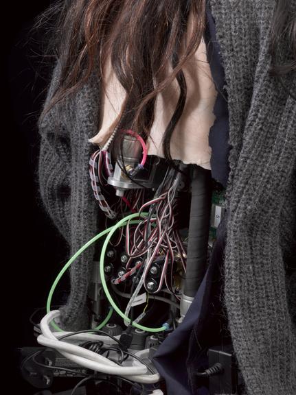 Robotic humanoid torso, built to bear a resemblance to actress Gemma ...