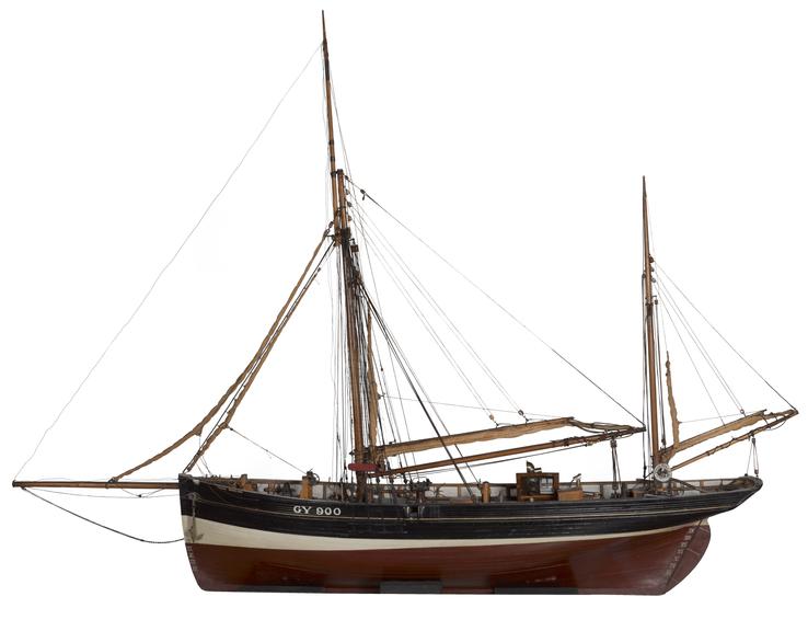 Model of the sailing trawler 'Frank Buckland' | Science Museum Group ...