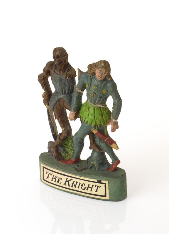 Statue of cadaver in breast plate with knight | Science Museum Group ...