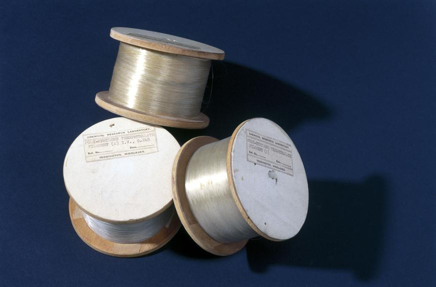 Polyethylene terephthalate filaments spool, 1943-1944 | Science Museum ...