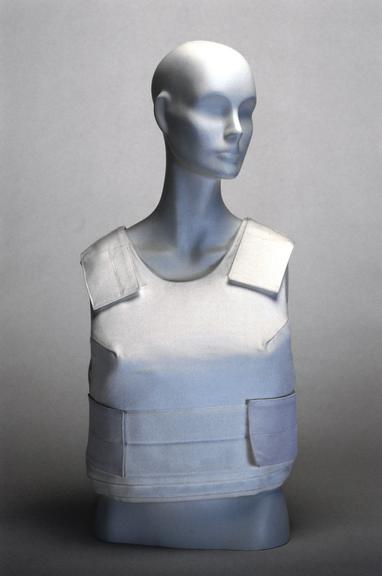 Bullet-and stab-resistant vest worn under clothing by Metropolitan ...