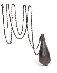 Small drop-shaped wooden snuff container | Science Museum Group Collection