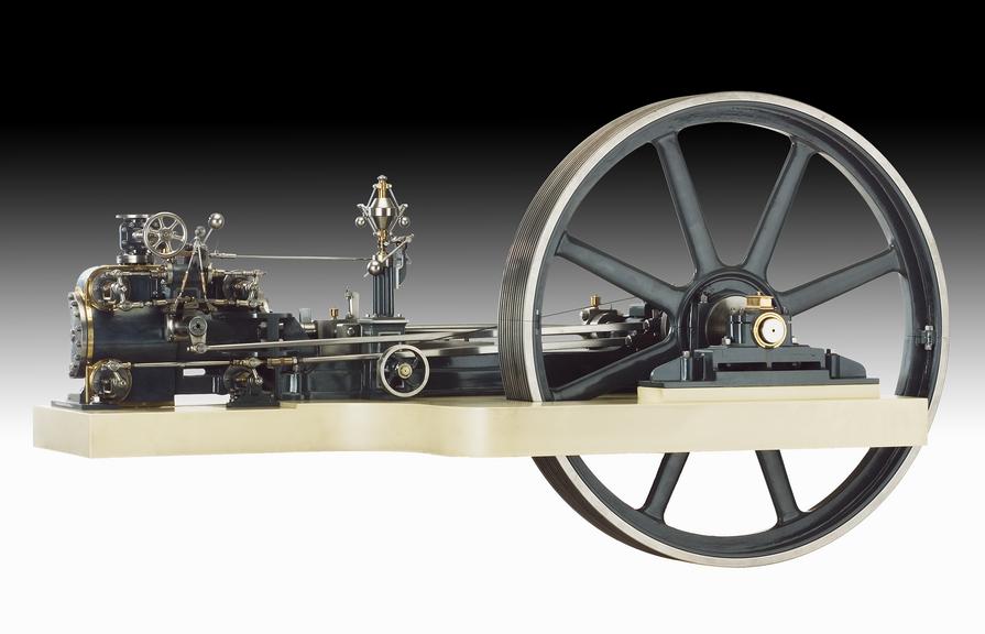 Single cylinder non-condensing horizontal engine | Science Museum Group ...