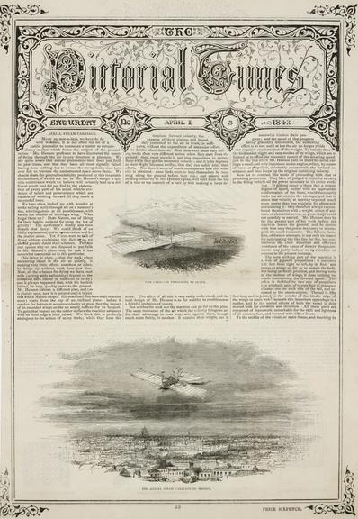 Two Henson Aerial Steam Carriage ephemera items | Science Museum Group ...