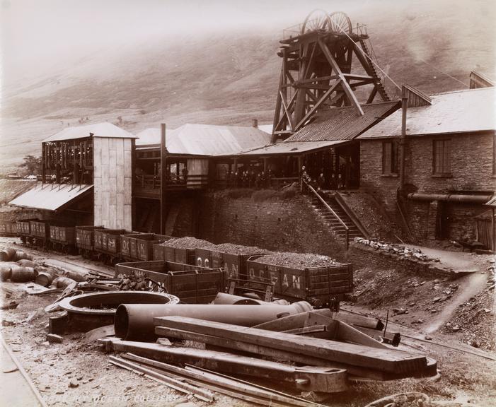 albumen photograph, Dark Pit Ocean Colliery | Science Museum Group ...