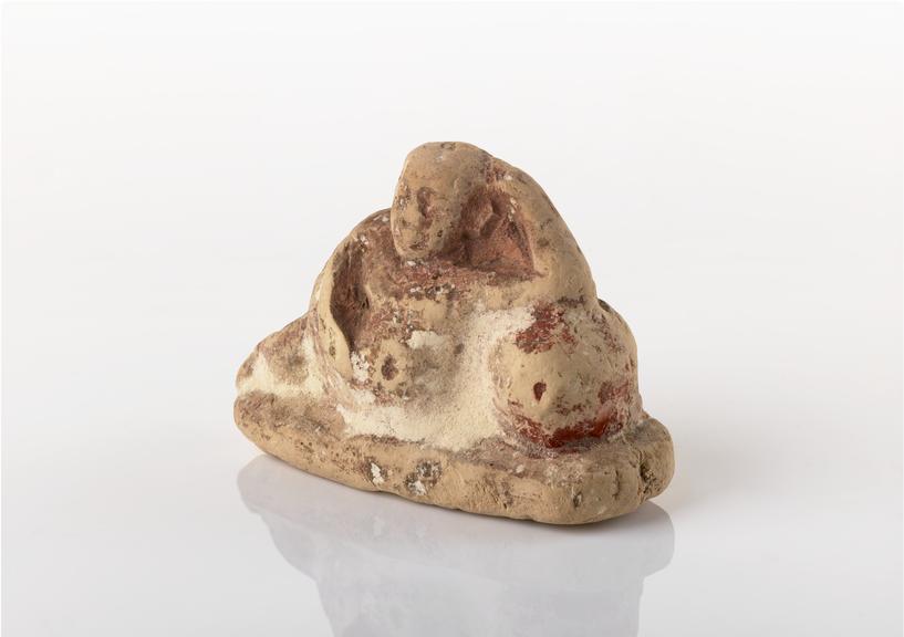 Painted terracotta phallic figure | Science Museum Group Collection