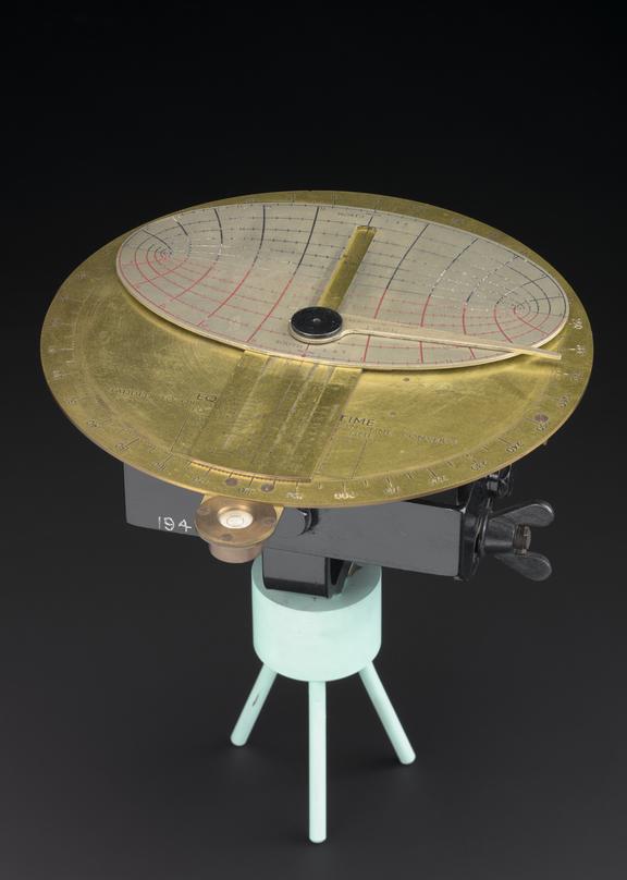 'Cole Pattern' sun compass with vertical gnomon on adjustable metal ...