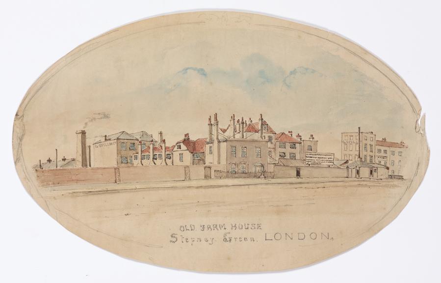 Drawing of the Old Farm House Stepney Green London | Science Museum ...