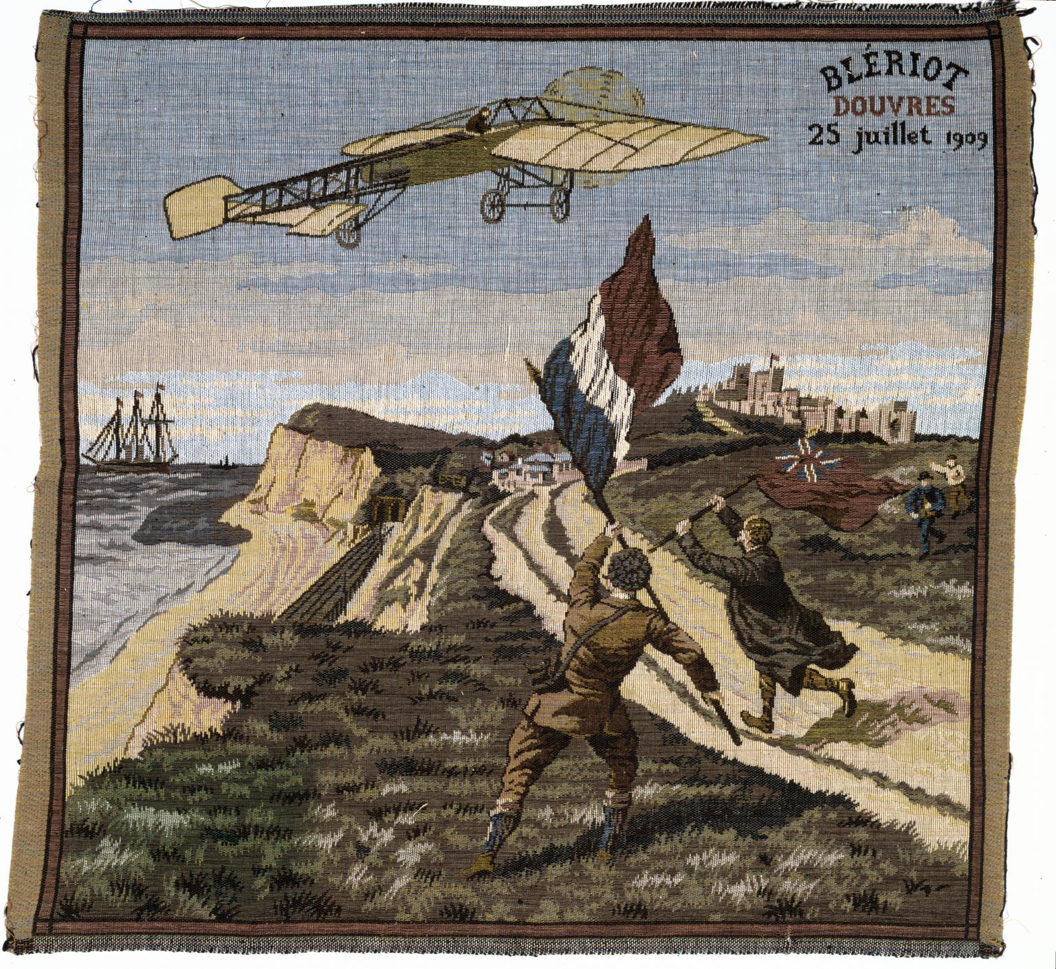 Two Tapestries: /1. Bleriot. Calais. 25 juillet | Science Museum Group ...