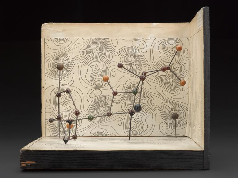 Molecular model of penicillin by Dorothy M Crowfoot Hodgkin, England ...