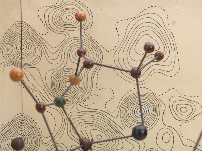 Molecular model of penicillin by Dorothy M Crowfoot Hodgkin, England ...