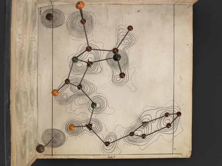 Molecular model of penicillin by Dorothy M Crowfoot Hodgkin, England ...