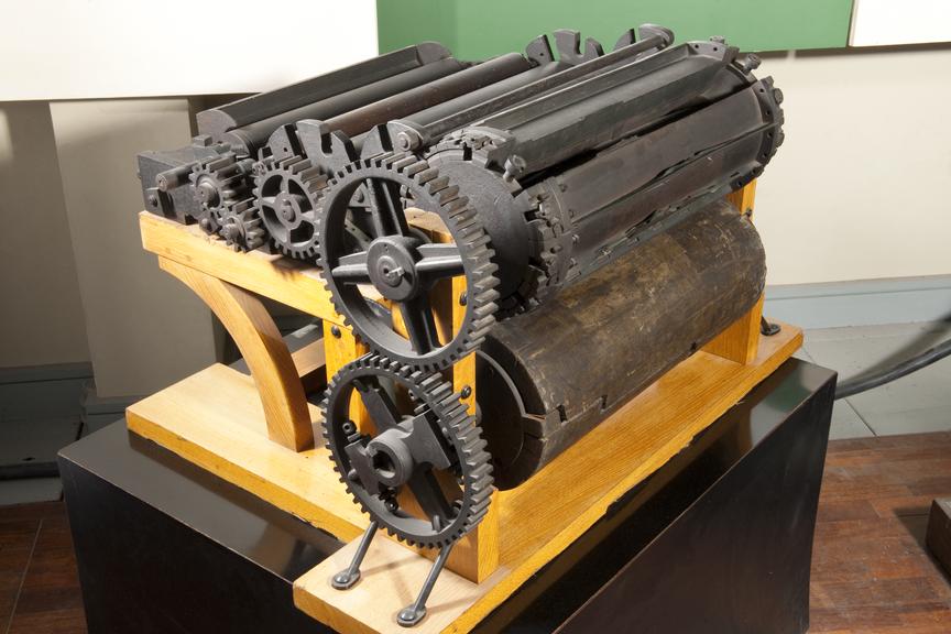 Portion of Rowland Hill's Printing Machine, 1835 | Science Museum Group ...