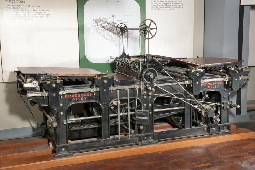 Wharfedale Stop-Cylinder Printing Press, 1865-1875 | Science Museum ...