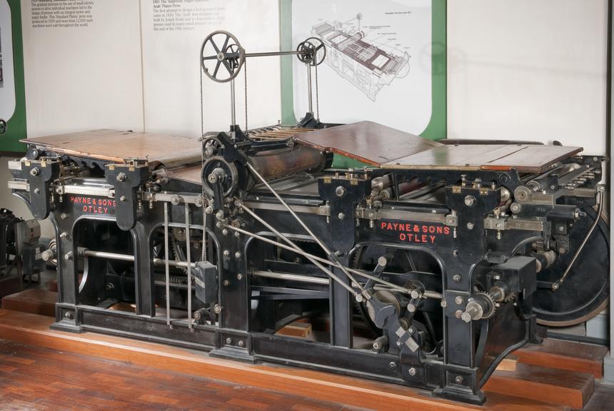 Wharfedale Stop-Cylinder Printing Press, 1865-1875 | Science Museum ...