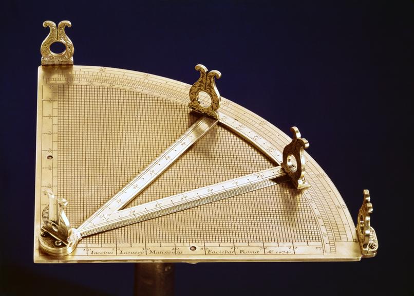 Surveying quadrant, 1674. | Science Museum Group Collection