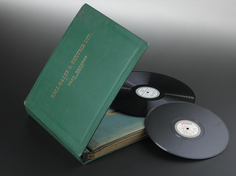 Record album containing eight 78 rpm EMI test records for checking the ...