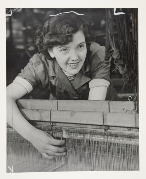 Photograph of Sheila Pickles, mill worker at Valley Mills, Apperley ...