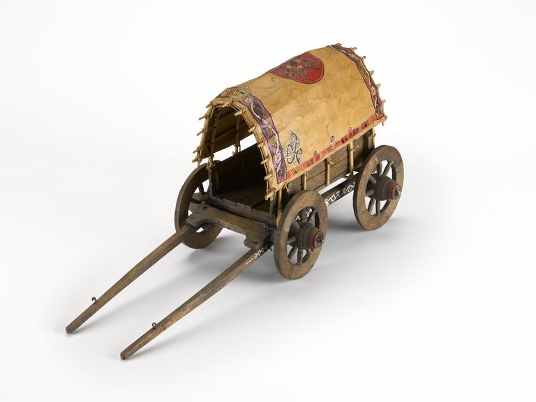 Medieval four-wheeled horse-drawn chariot | Science Museum Group Collection