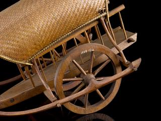 Two models of buffalo-drawn carts | Science Museum Group Collection