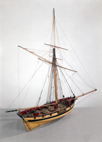 Rigged model of a late 18th century naval Revenue Cutter | Science ...