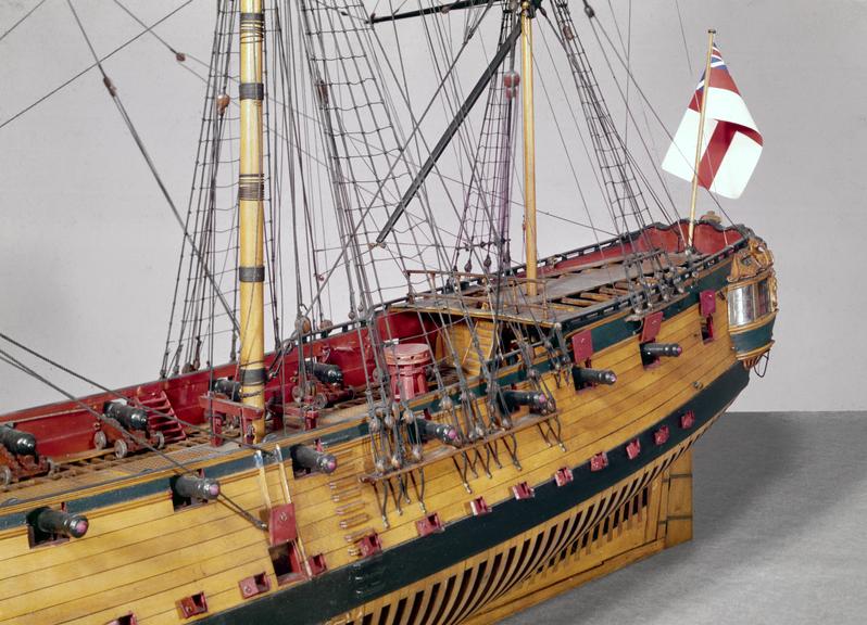 Whole model rigged 20 gun ship | Science Museum Group Collection