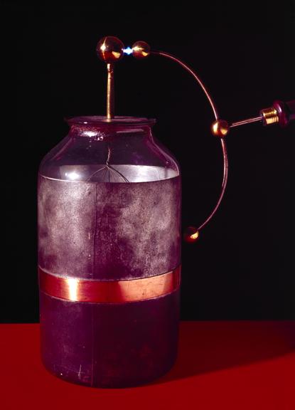 Leyden jar, early 19th century. | Science Museum Group Collection