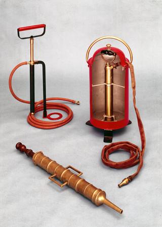 Stirrup pump used for fire fighting in the Second World War | Science ...