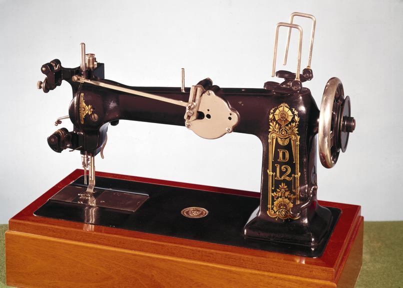 Twin-needle lock stitch sewing machine | Science Museum Group Collection