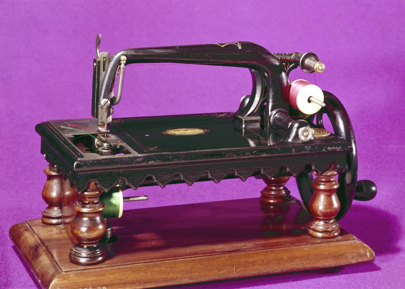 Grover and Baker two-thread chain-stitch sewing machine, 1871 ...