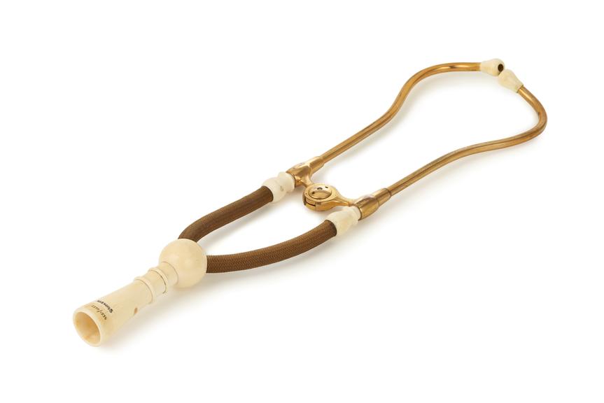 Early binaural stethoscope | Science Museum Group Collection