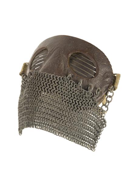 Protective leather and chain mail mask | Science Museum Group Collection