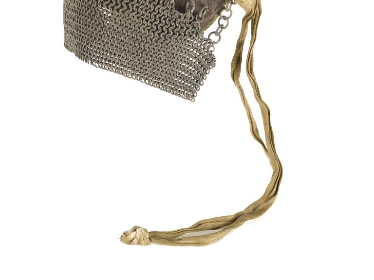 Protective leather and chain mail mask | Science Museum Group Collection