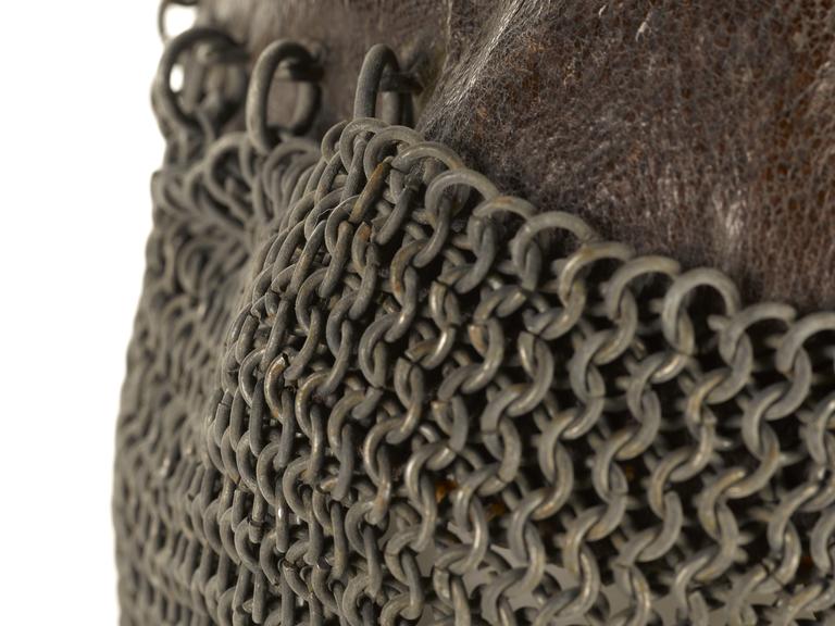 Protective leather and chain mail mask | Science Museum Group Collection