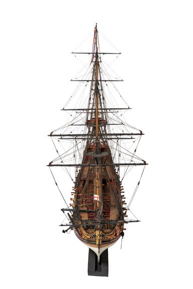 Whole rigged model of an English 50 gun ship | Science Museum Group ...