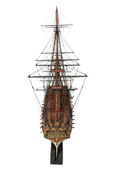 Whole rigged model of an English 50 gun ship | Science Museum Group ...
