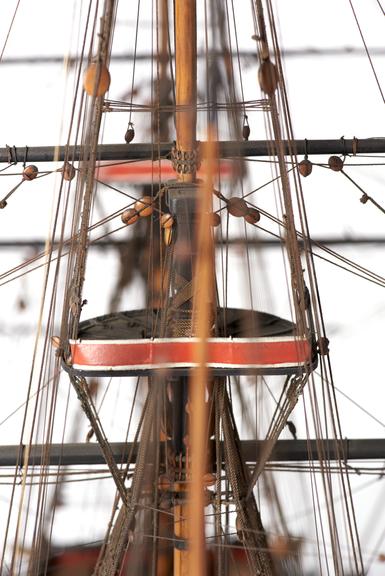 Whole rigged model of an English 50 gun ship | Science Museum Group ...