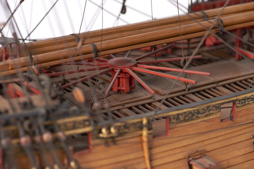 Whole rigged model of an English 50 gun ship | Science Museum Group ...