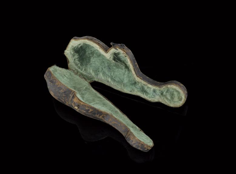 Leather covered case from a pomander | Science Museum Group Collection