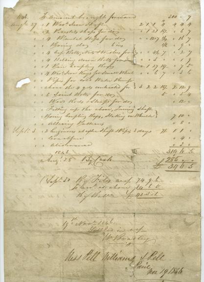 Collection of objects and archives relating to engines used by Thomas ...