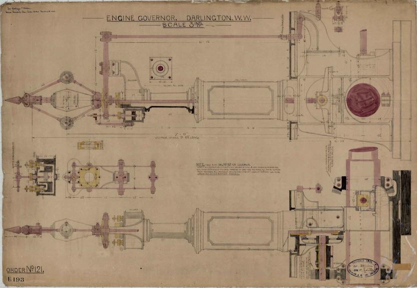 Collection of engineering drawings of Thomas Hawksley, T. Hawksley & Co ...