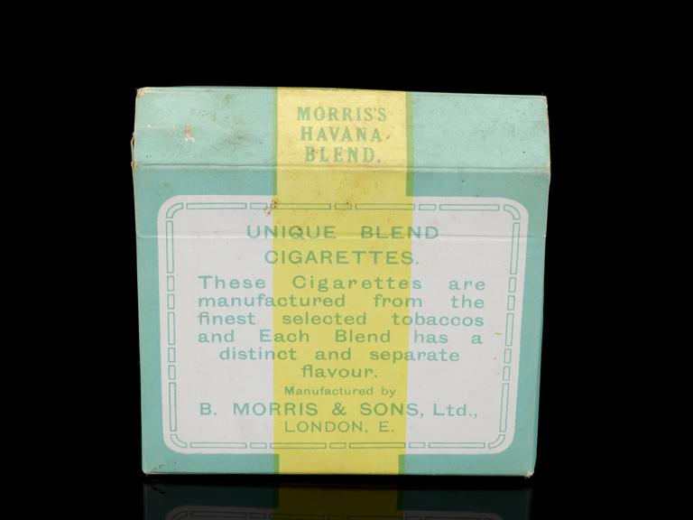 Packet of 20 'Havana Blend' cigarettes manufactured by B Morris and ...